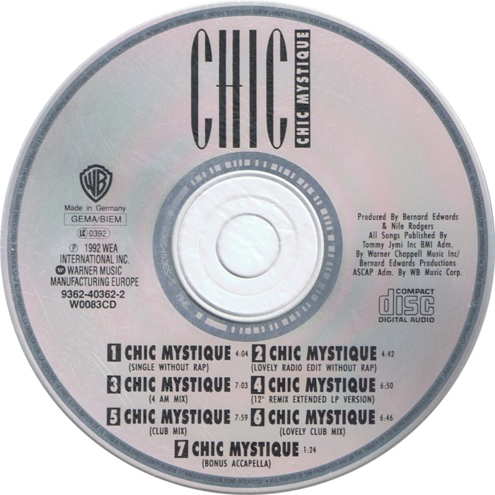 Chic Chic Mystique : CDs cd | CD Covers | Cover Century | Over 1.000. ...